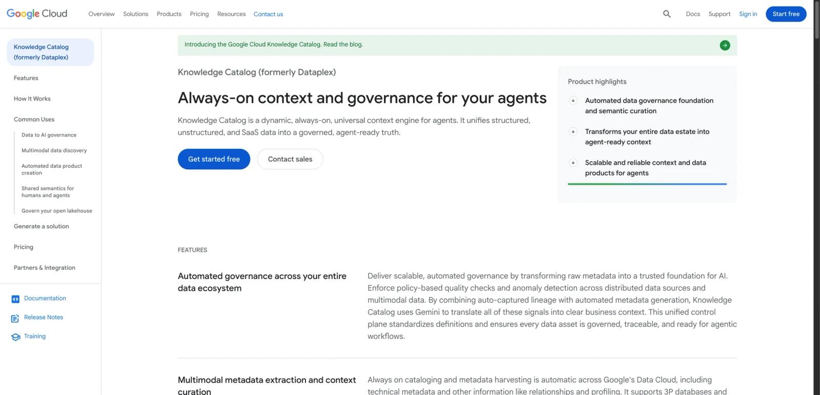Google Cloud Dataplex Review (2026): Knowledge Catalog Pricing